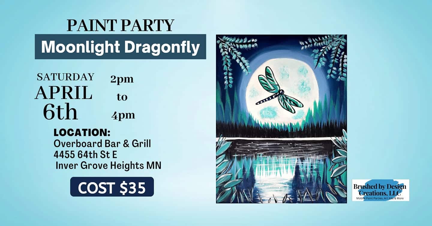 Moonlight Dragonfly Painting at Overboard - Inver Grove Heights