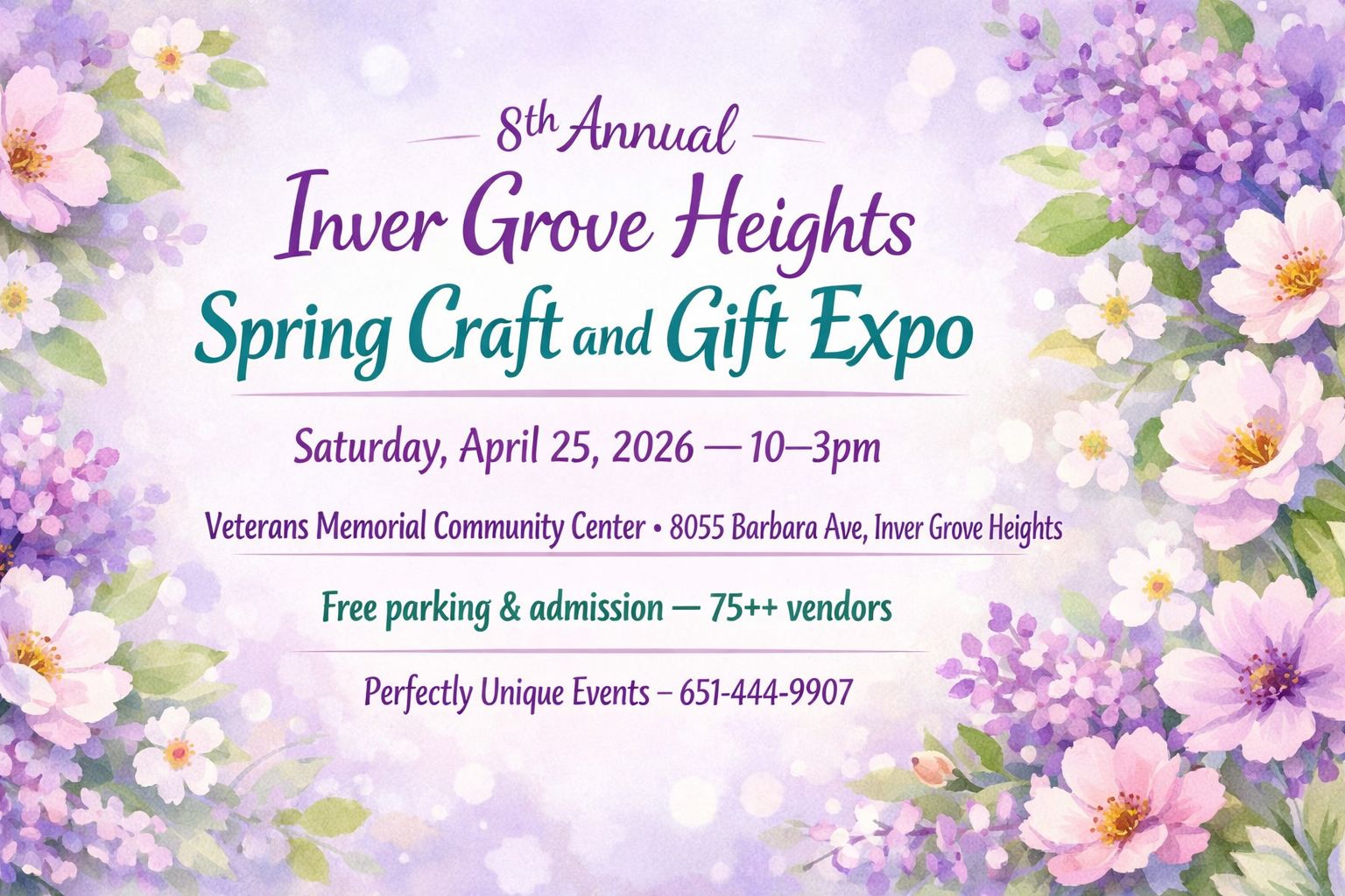 8th Annual Inver Grove Spring Craft & Gift Expo - Inver Grove Heights